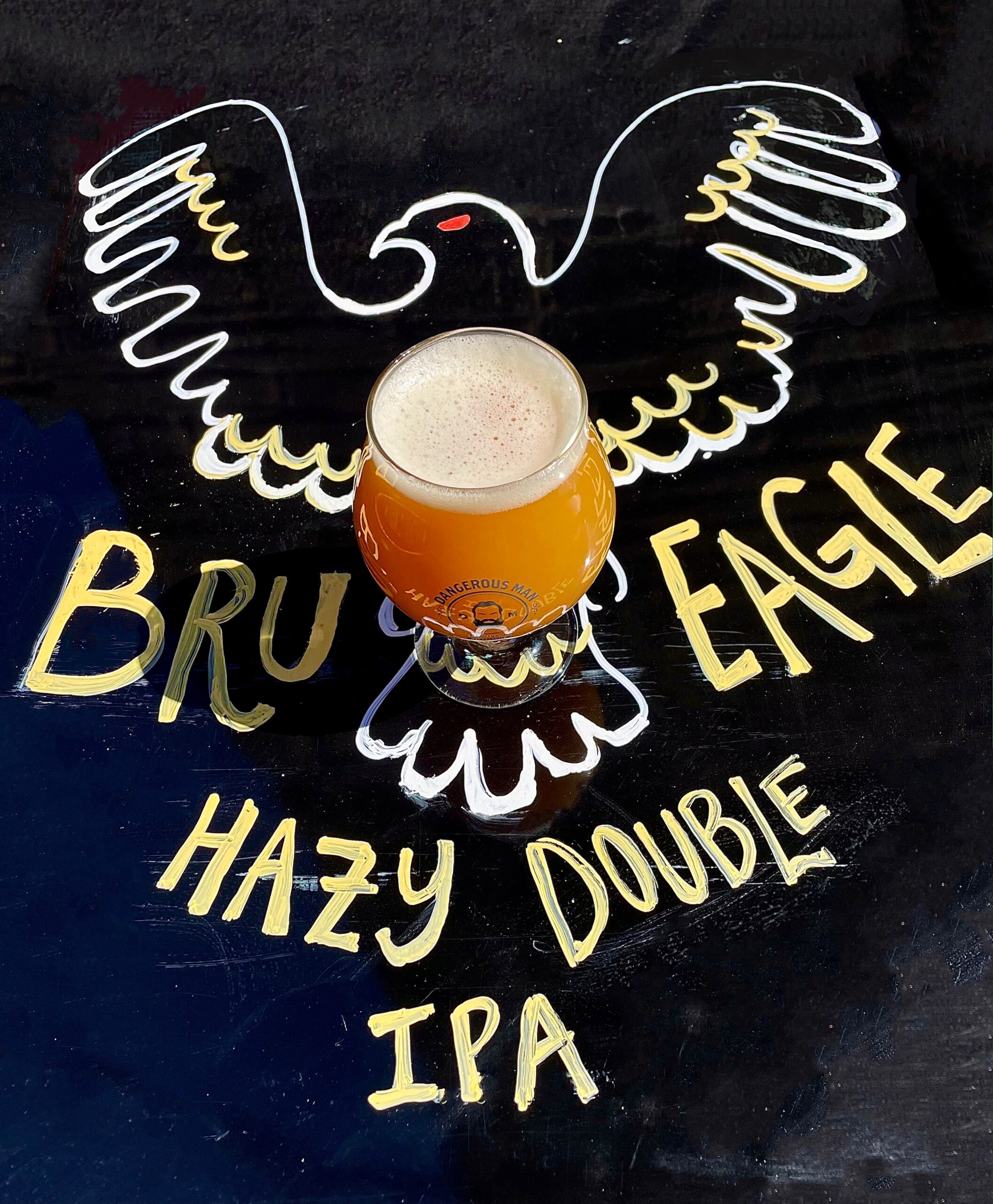 Bru Eagle Hazy Double IPA - Dangerous Man Brewing Company